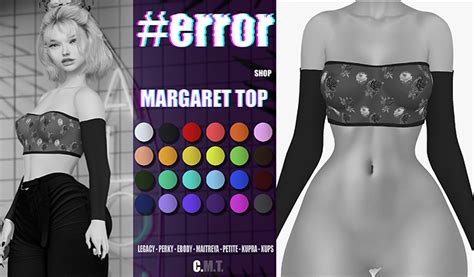 Second Life Marketplace Dish And Error Margaret Top Demo