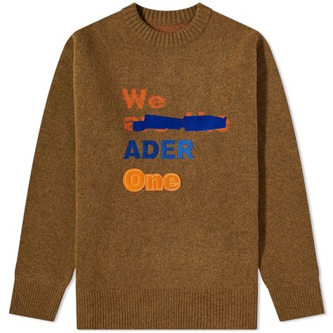 Ader Error We Ader One Crew Knit Khaki End Us