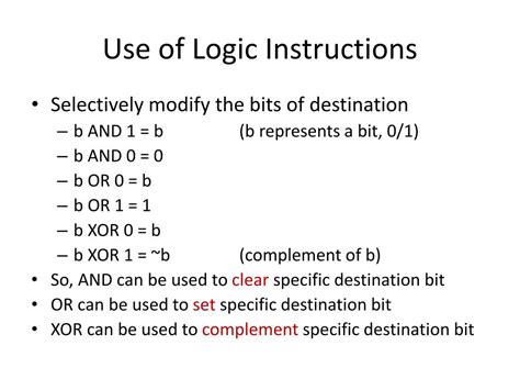 ppt ch 7 logic shift and rotate instr powerpoint presentation