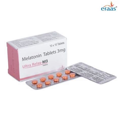 Melatonin 3mg Tablet Packaging Type 1x120 At ₹ 7232 Stripe In Nagpur Id 2854146513397