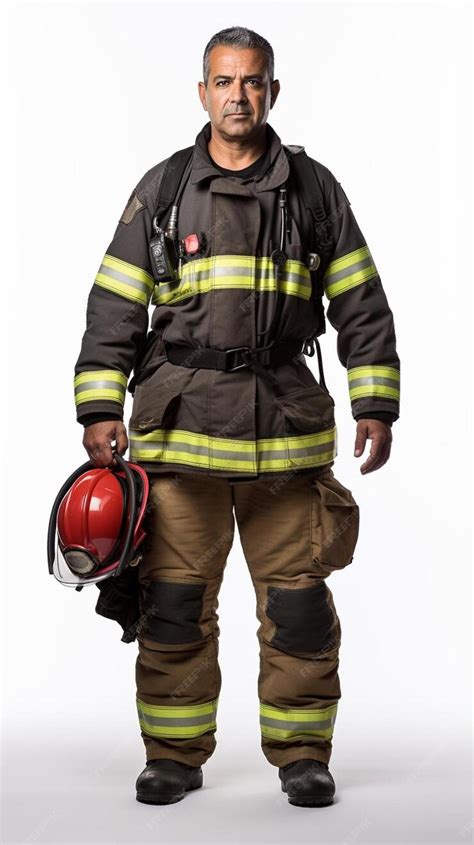 Premium Photo A Firefighter Wearing A Firefighter Uniform And