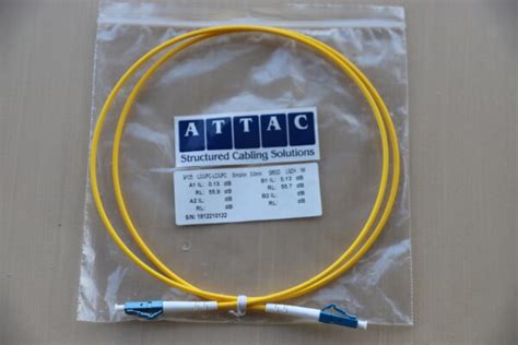 1m Lc To Lc Simplex Sm Patch Lead Lszh Low Loss