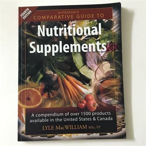 Comparative Guide To Nutritional Supplements By Lyle Macwilliam Hobbies And Toys Books