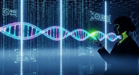 Free Genetic Code Illuminated Image Dna Cyberpunk Neon Download