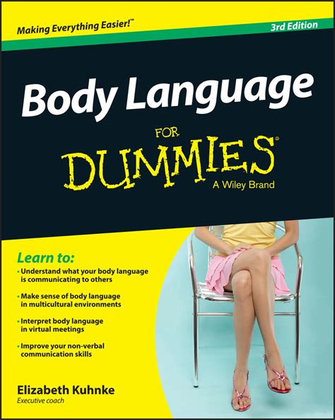 Body Language For Dummies From Elizabeth Kuhnke English Books