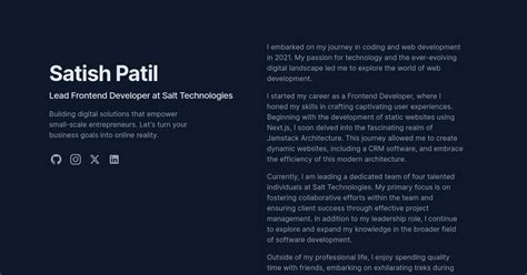 Satish Patil On Linkedin Portfoliolaunch Personalwebsite
