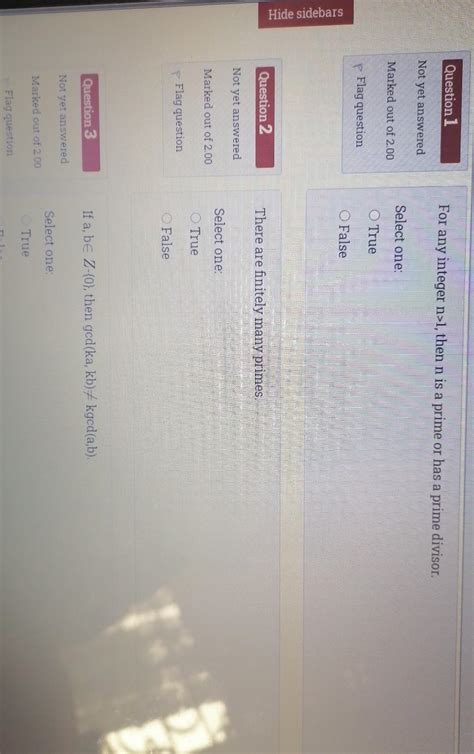 solved questionl for any integer n 1 then n is a prime or