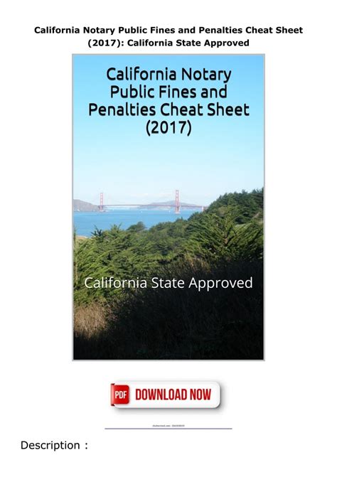 [pdf Read Online] California Notary Public Fines And Penalties Cheat