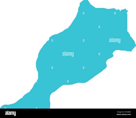 Morocco Map In Blue Country Map Morocco Border Map Border Line Of