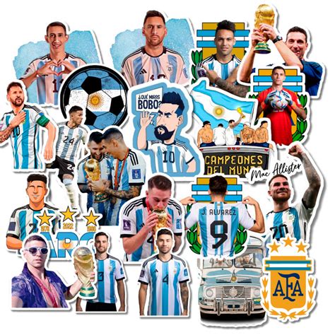 Packs Stickers Temático Selección Argentina