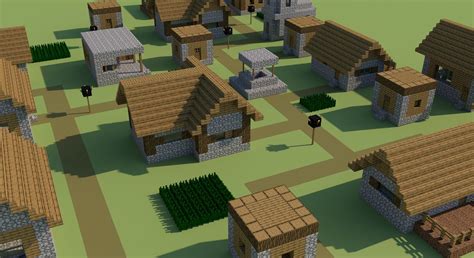 3d Model Minecraft Villager Village Vr Ar Low Poly Cgtrader
