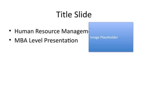 Comprehensive Mba Level Human Resource Management Overview For