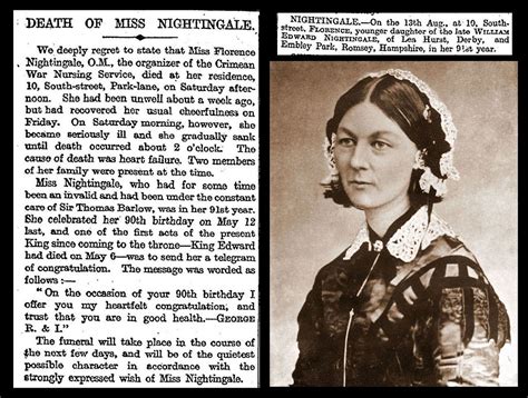 13th August 1910 Death Of Florence Nightingale Bradford Timeline