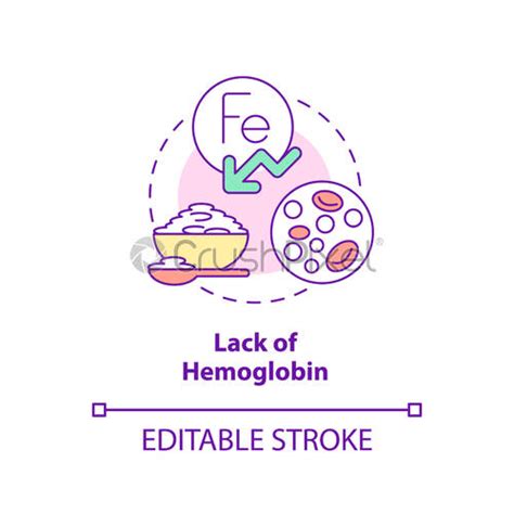 Lack Of Hemoglobin Concept Icon Stock Vector 4982735 Crushpixel