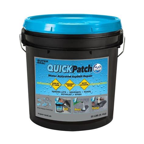 Super Seal 2 Gal Quick Patch H2o Water Activated Asphalt Patch In The