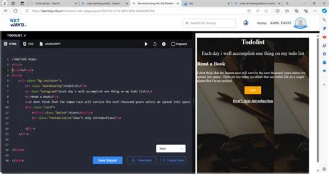 Amal David On Linkedin Ccbp Ccbpian Nxtwave Protofoliaproject Frontenddevelopment