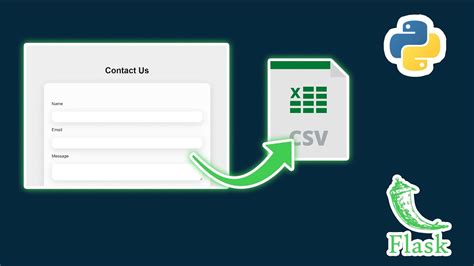 Create A Contact Form Using Flask And Store Messages In A Csv Flask Tutorial Youtube