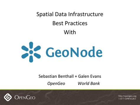 Spatial Data Infrastructure Best Practices With Geonode Ppt