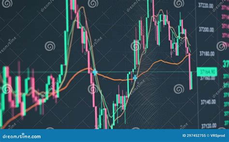 Bitcoin Trading With Price Evolution Stock Video Video Of Currency