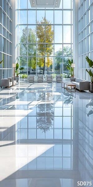 10x20 Cp Window Lounge Hall Scenic Microfiber Fabric Background