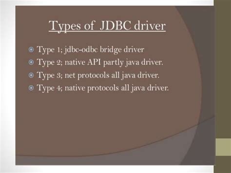 Jdbc Ppt Pptx Databases Computer Software And Applications