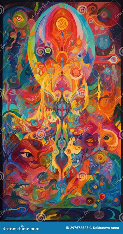 Bright Multicolor Representation Of Chakras Concept Of Safety Stock