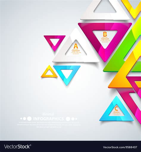 Abstract Geometric Triangles Royalty Free Vector Image