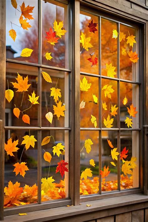 Fall Window Decorations Classroom
