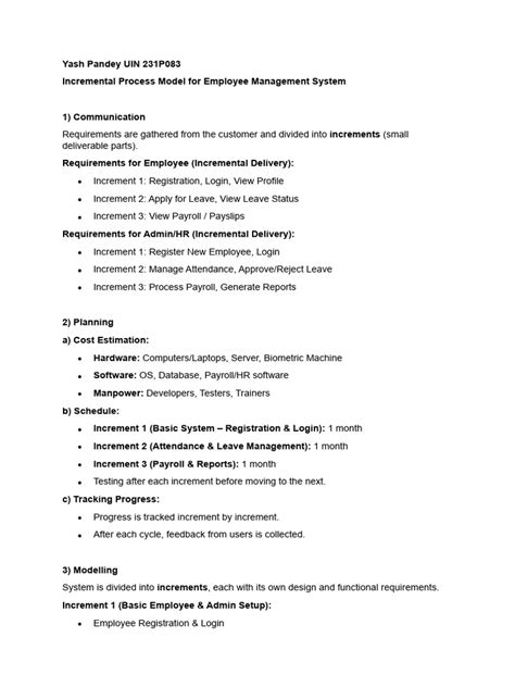 Increment Pdf Software Payroll