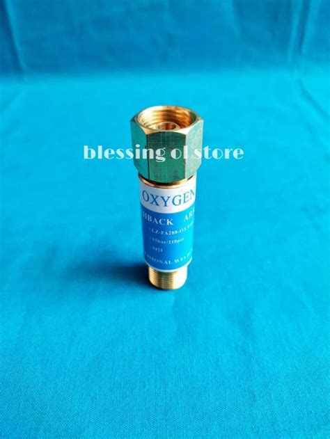 Promo Flashback Arrestor Untuk Pengaman Regulator Oxygen Flashback Oxy Biru Diskon 49 Di