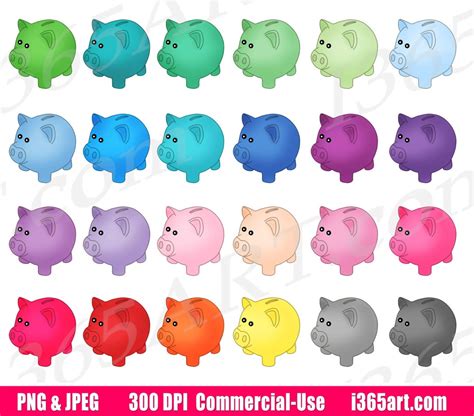 Piggy Bank Clipart Piggy Bank Clip Art Money Saving Coin Cash
