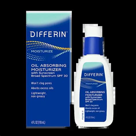 Differin Oil Absorbing Moisturizer With Spf 30 Ingredients Explained