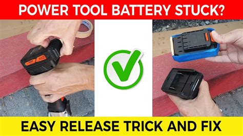 Removing A Stuck Battery On A Power Tool 🔋 Youtube