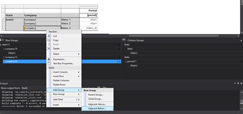 Ssrs Pivot Style Table Microsoft Qanda