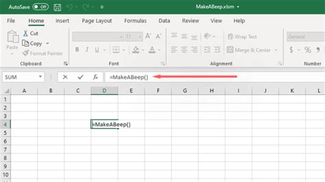 how to create and ring a sound alarm in microsoft excel