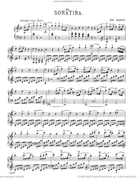 Sonatina No 1 In C Major Sheet Music For Piano Solo V2