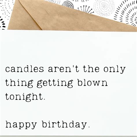 Naughty Happy Birthday Card Etsy