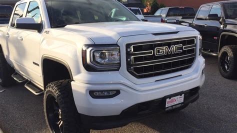 Lifted 2018 Gmc 1500 Elevation Fuel Avenger Wheels Duratrac Tires White