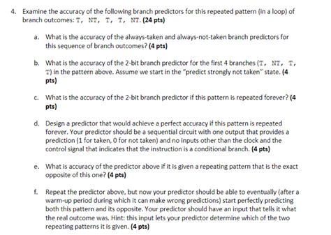 Solved Examine The Accuracy Of The Following Branch