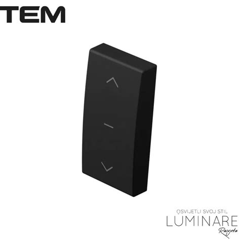 Modul Tipka Za Rolete 1m Crna Mat Luminare Rasvjeta