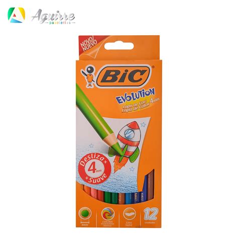 LÁpices De Colores Bic Evolution Triangulares Aguirre Papelerías