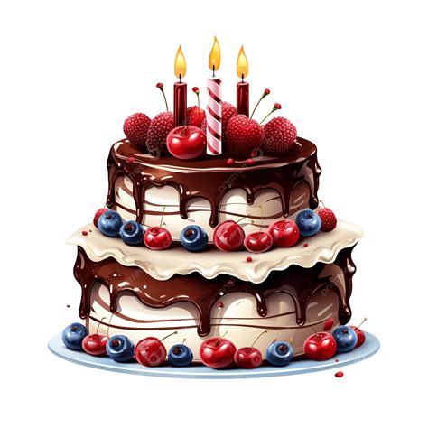 Happy Birthday Cake Clipart Graphic Happy Birthday Watercolor Png
