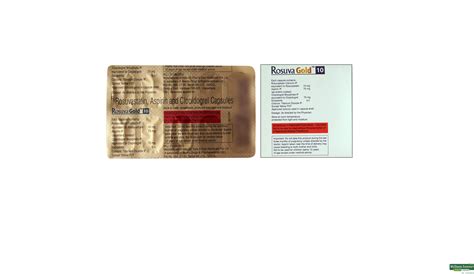 Buy Rosuva Gold 10mg 10 Capsules Online At Best Prices Wellness Forever