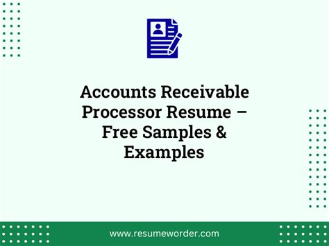 Payment Processor Resume Examples And Tips 23 Free Samples Resumeworder