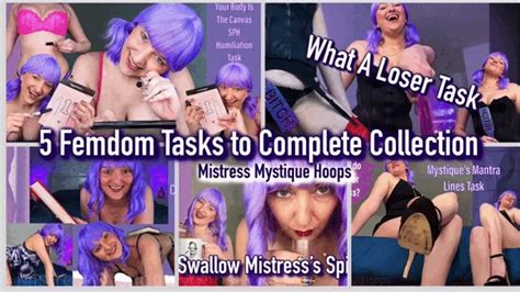 5 Femdom Tasks To Complete Collection Female Domination Submissive