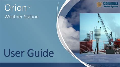 User Guide Pulsar™ Weather Station Columbia Weather Systems Pdf