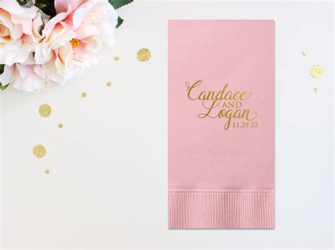 Personalized Guest Towels Wedding Napkins Anniversary Napkins Party