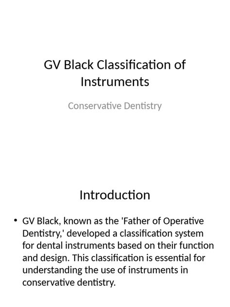 Gv Black Classification With Chisel Pdf
