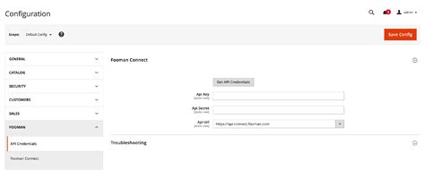 step 2 enter api credentials magento 2