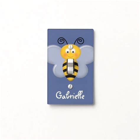 Personalized Bumble Bee Custom Light Switch Cover